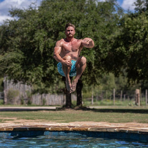 Grunt Trunks Tropical Death - Aqua – Grunt Style, LLC