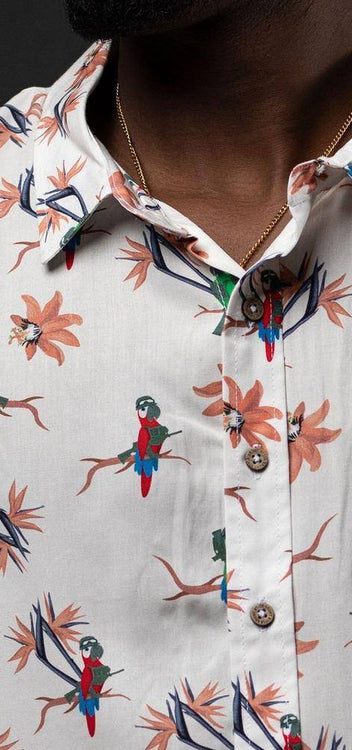 Patriotic Button Up Shirt - Parrot Trooper – Grunt Style, LLC