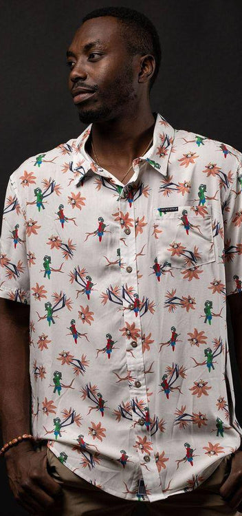 Patriotic Button Up Shirt - Parrot Trooper – Grunt Style, LLC