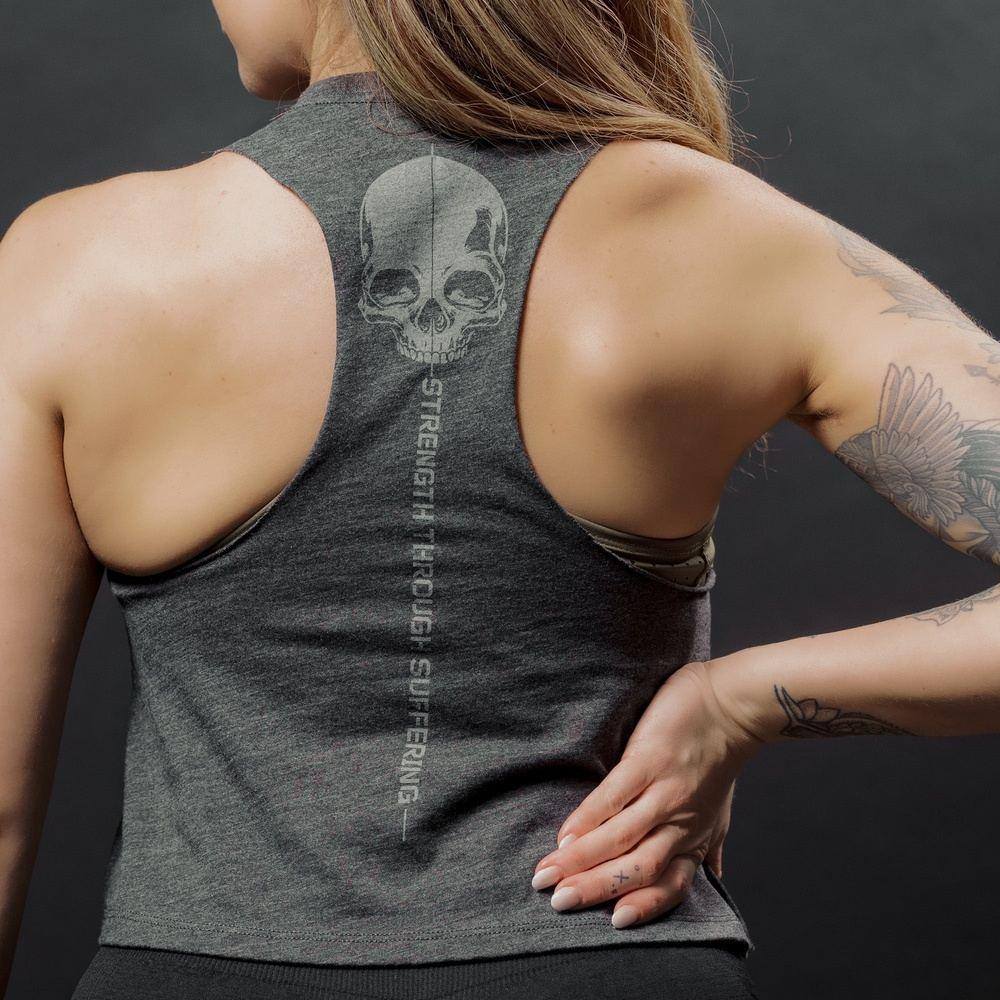 Strength Through Suffering Cropped Tank - Patriotic Workout Clothes ...