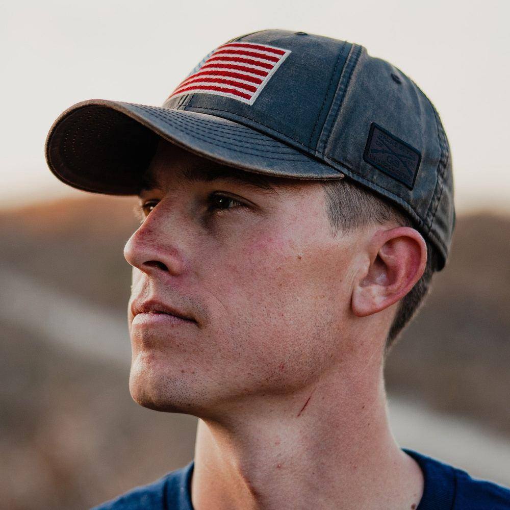 American Flag Hat - Full Color Flag - Patriotic Gear – Grunt Style, LLC