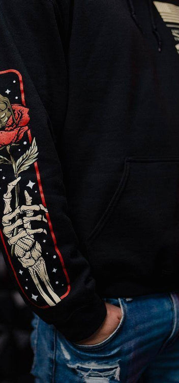 Patriotic Hoodie - Death Rose – Grunt Style, LLC