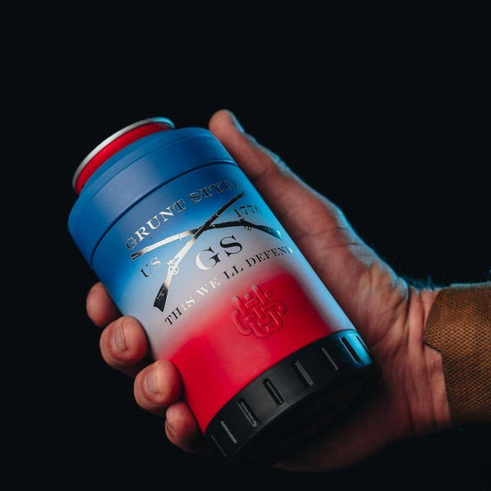 12oz Stainless Steel Multi-Can - Red, White, & Blue – Grunt Style, LLC