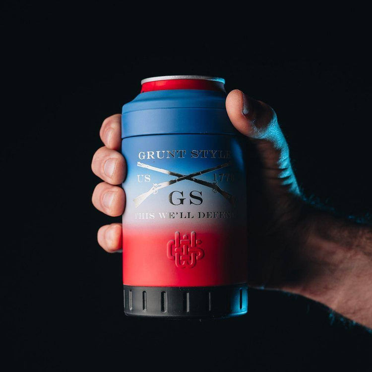 12oz Stainless Steel Multi-Can - Red, White, & Blue – Grunt Style, LLC
