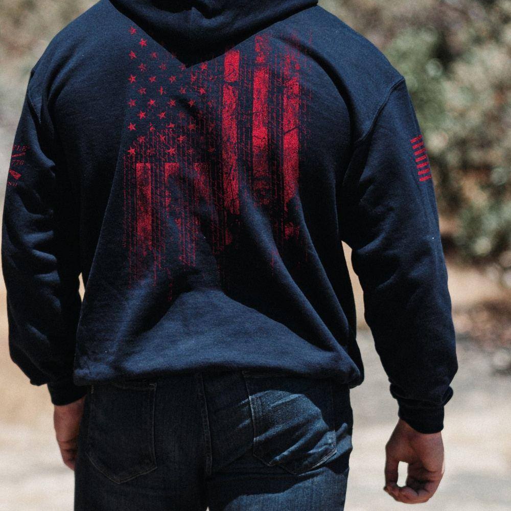 Men's 1776 Flag - Patriotic Hoodie – Grunt Style, LLC