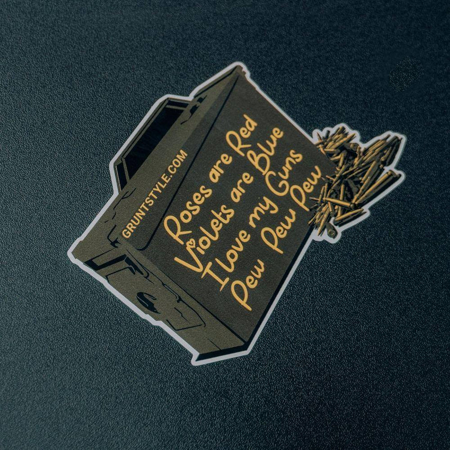 Love Guns Poem - 2A Sticker – Grunt Style, LLC