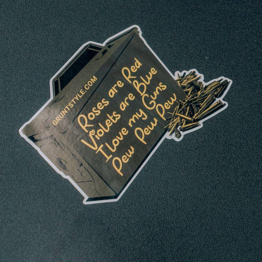Love Guns Poem - 2A Sticker – Grunt Style, LLC