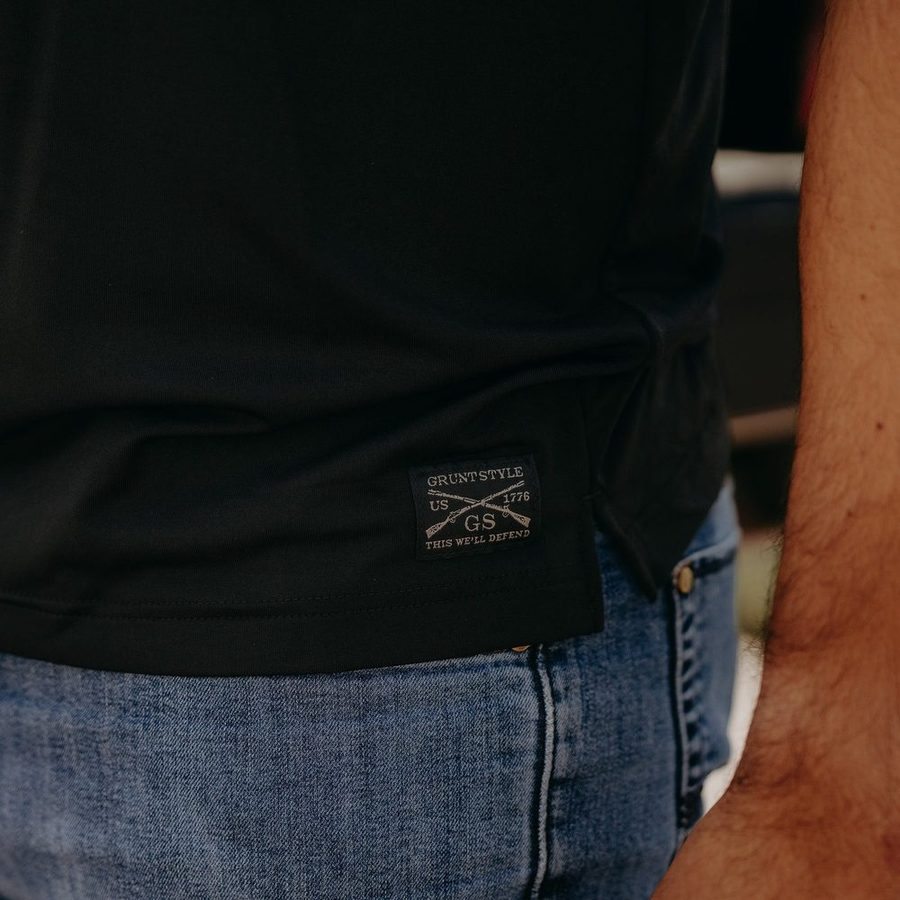 Men's Polo - Black – Grunt Style, LLC