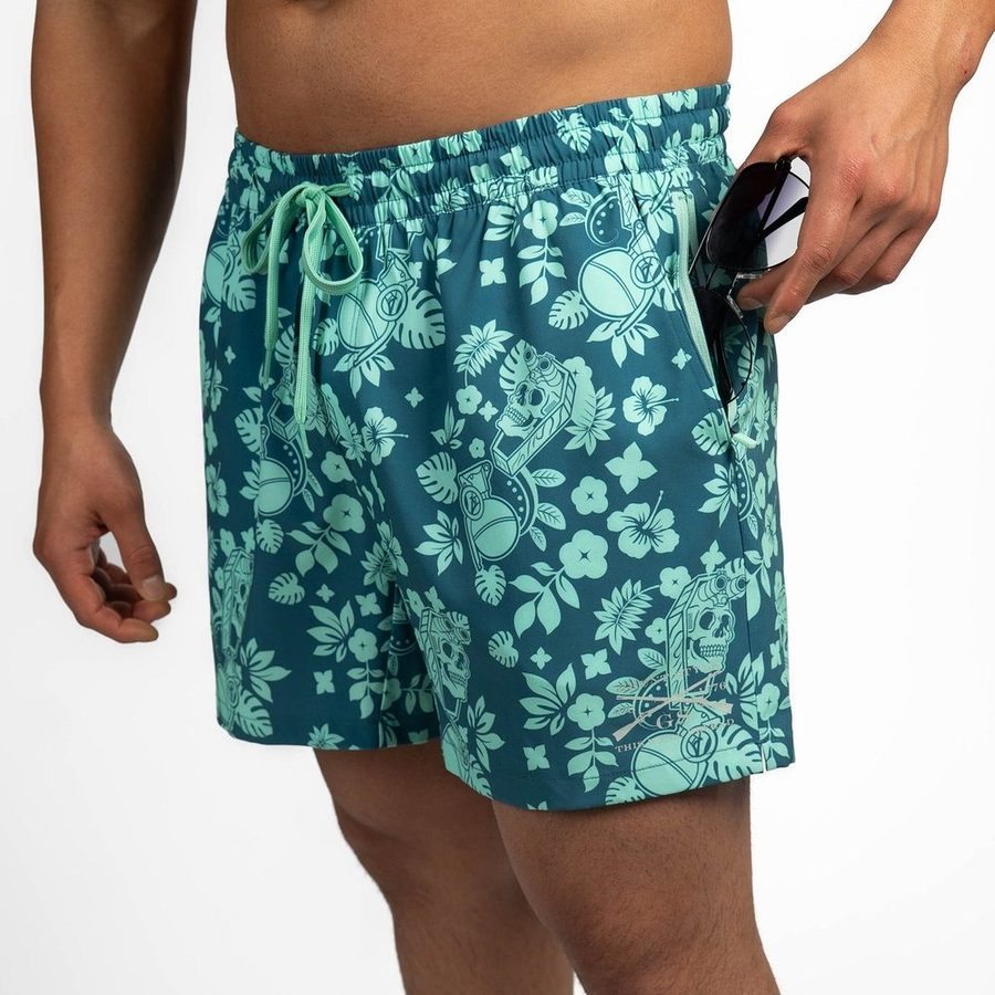 Grunt Short 5" Inseam - Tropical Death Harbor – Grunt Style, LLC
