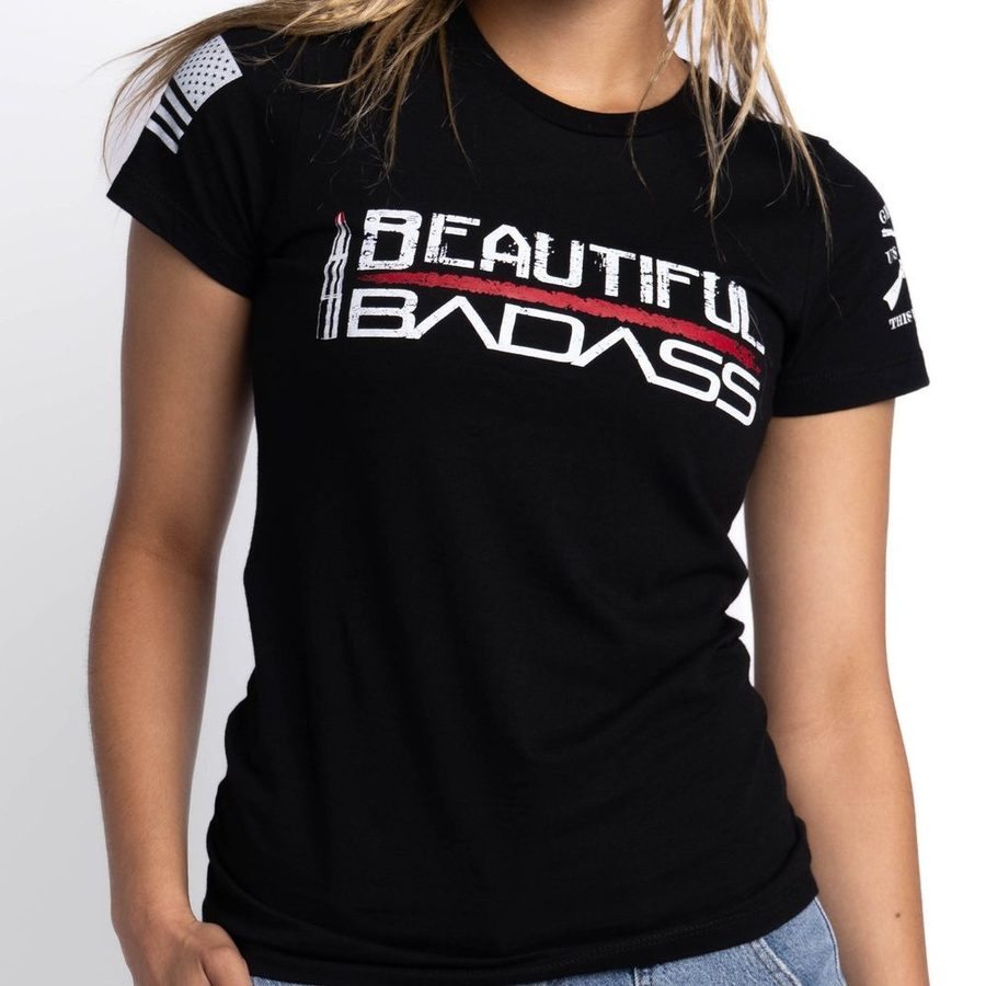 Patriotic Tops for Women | Beautiful Badass Tee – Grunt Style, LLC