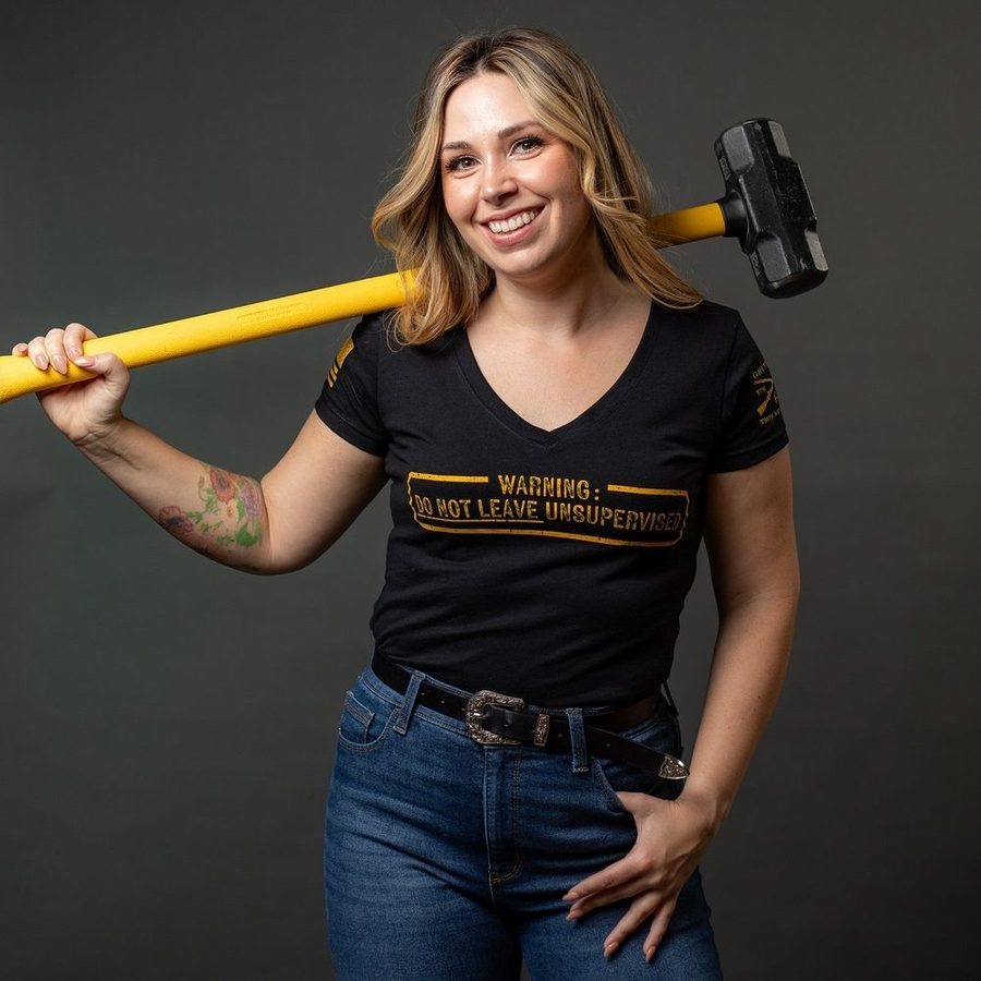 Women's Needs Supervision V-Neck T-Shirt - Black – Grunt Style, LLC