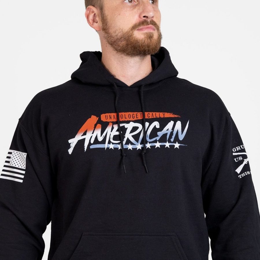 Unapologetically American Hoodie - Black – Grunt Style, LLC