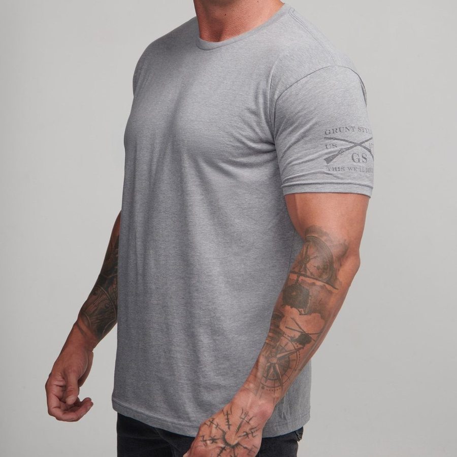 Men's Basic Crewneck - Patriotic Apparel – Grunt Style, LLC