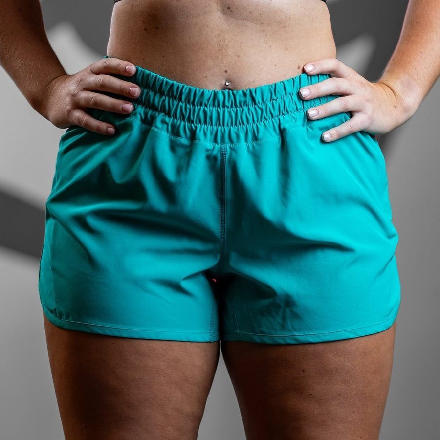 Women's Agility Shorts - Aqua – Grunt Style, LLC