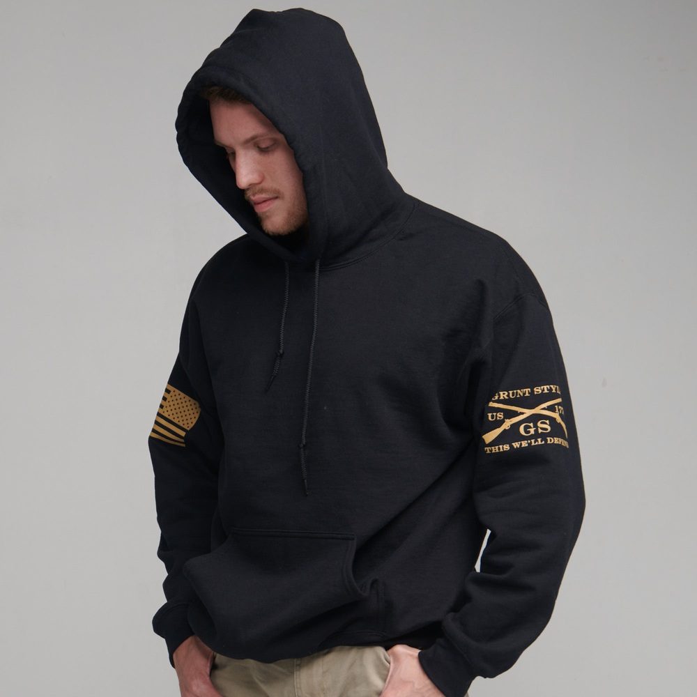 Basic Hoodie - Black – Grunt Style, LLC