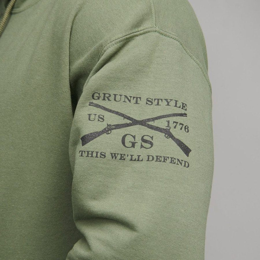 Basic Hoodie - Military Green – Grunt Style, LLC