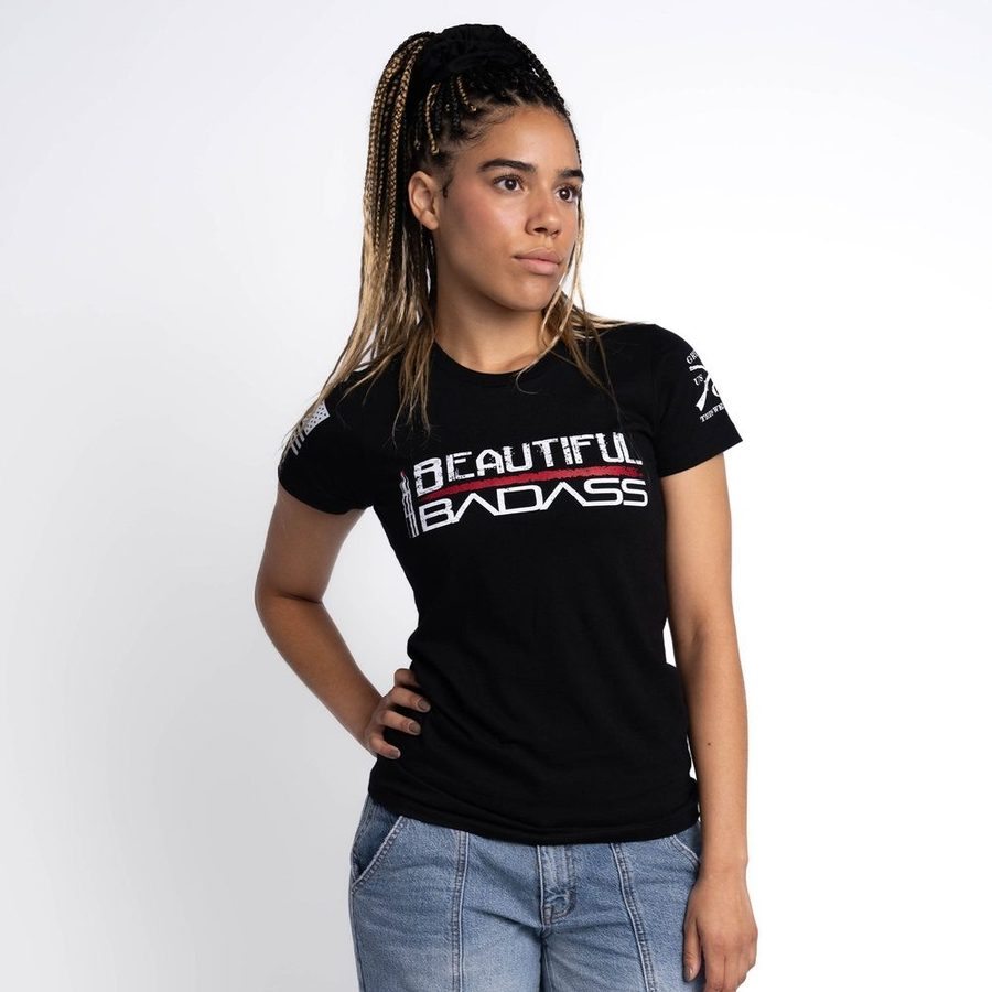 Patriotic Tops for Women | Beautiful Badass Tee – Grunt Style, LLC