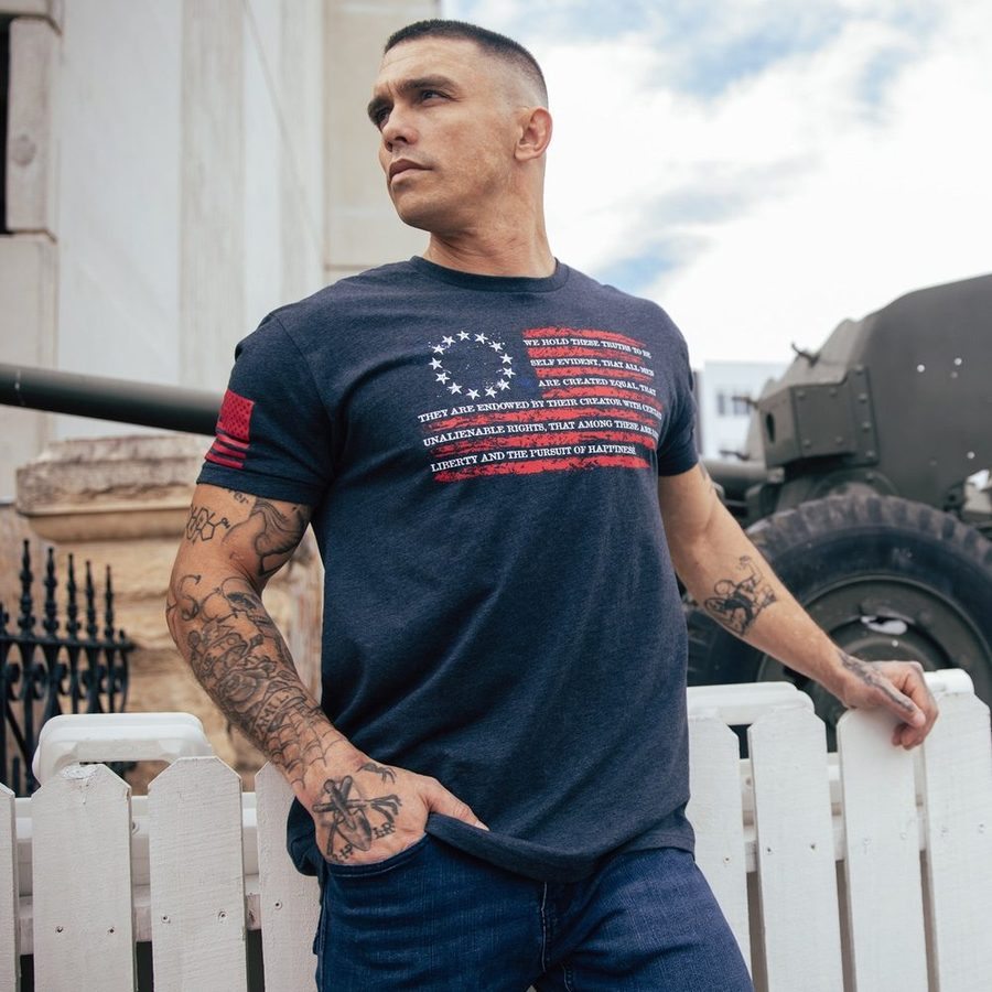 Declaration T-Shirt - Midnight Navy – Grunt Style, LLC