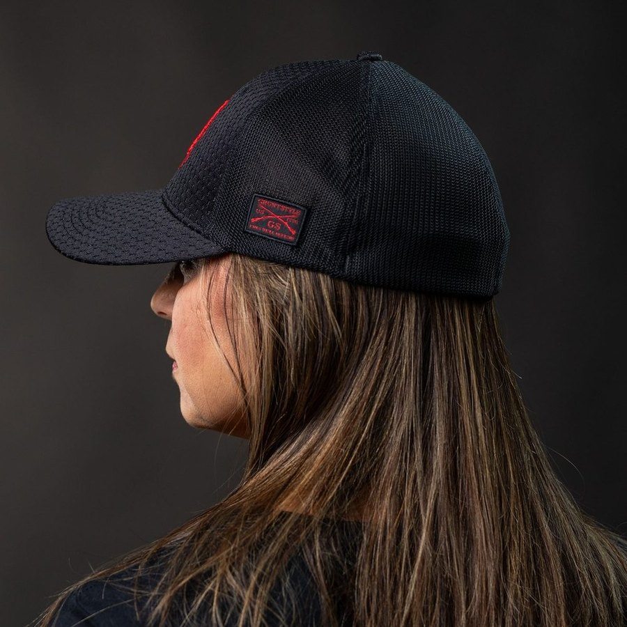 Red Blood Blue Collar® Stretch Fit Hat - Black – Grunt Style, LLC
