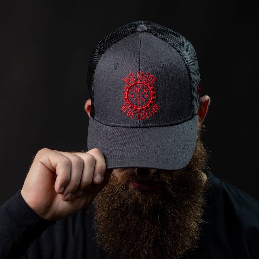 Red Blood Blue Collar® Hat – Grunt Style, LLC