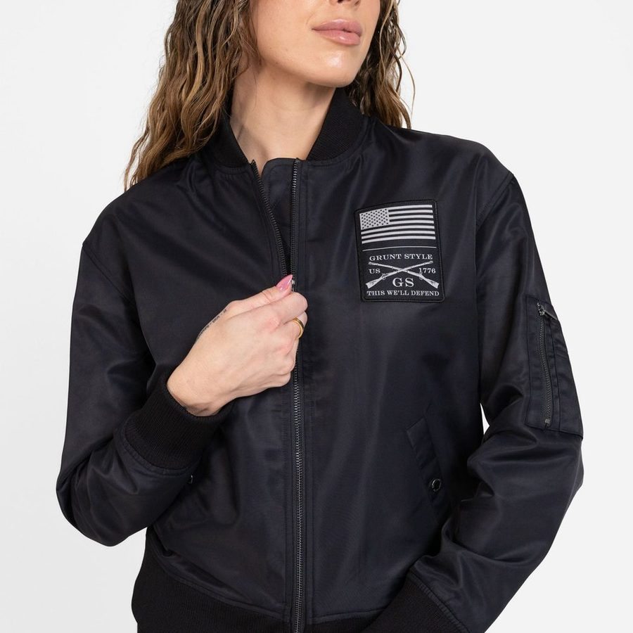 Women's Stealth Bomber Jacket - Black – Grunt Style, LLC