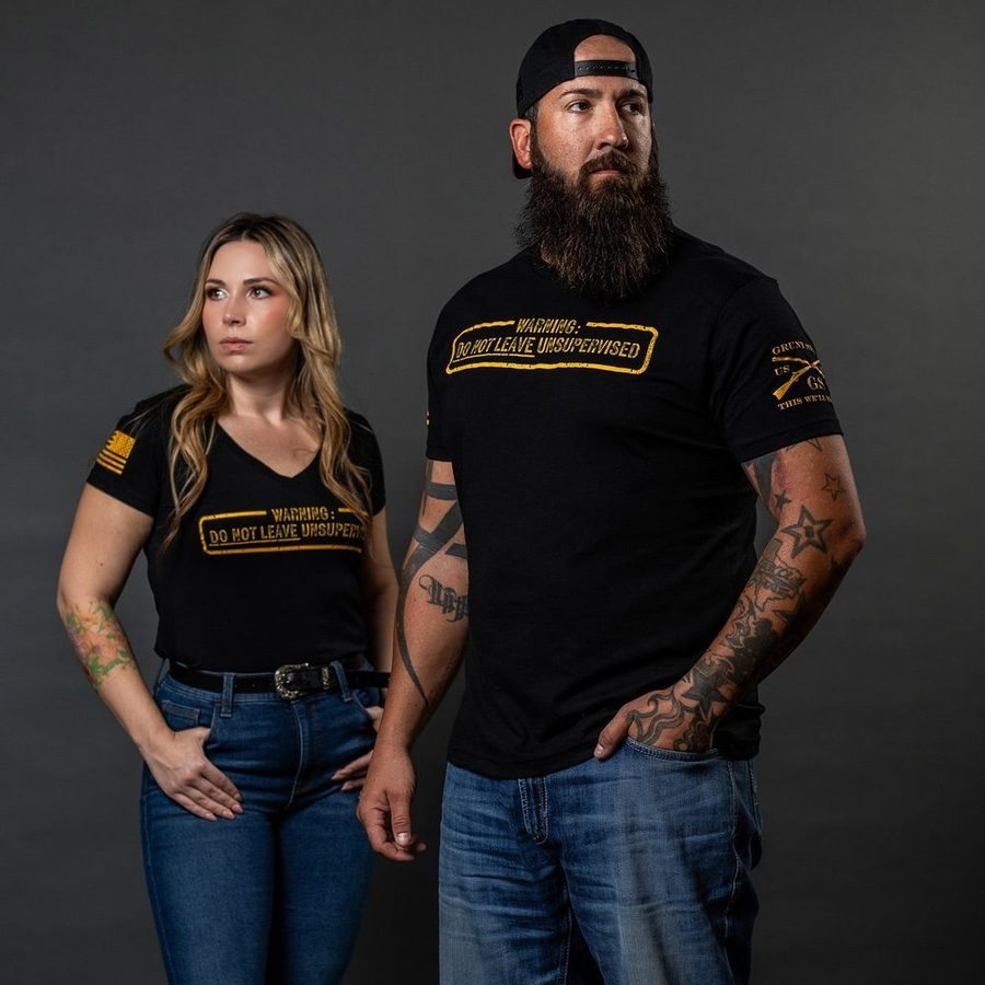 Women's Needs Supervision V-Neck T-Shirt - Black – Grunt Style, LLC