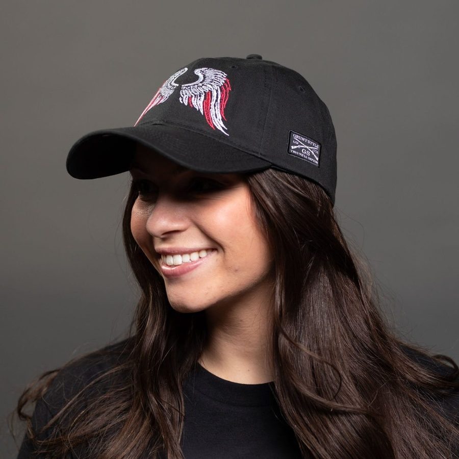 Freedom Angel Dad Hat - Black – Grunt Style, LLC