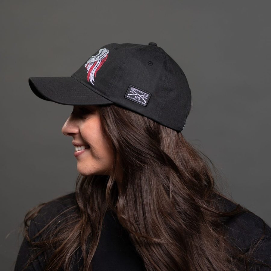 Freedom Angel Dad Hat - Black – Grunt Style, LLC