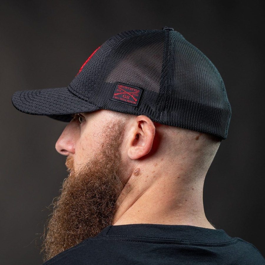 Red Blood Blue Collar® Stretch Fit Hat - Black – Grunt Style, LLC