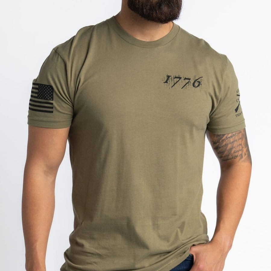 1776 Flag - Military Green – Grunt Style, LLC