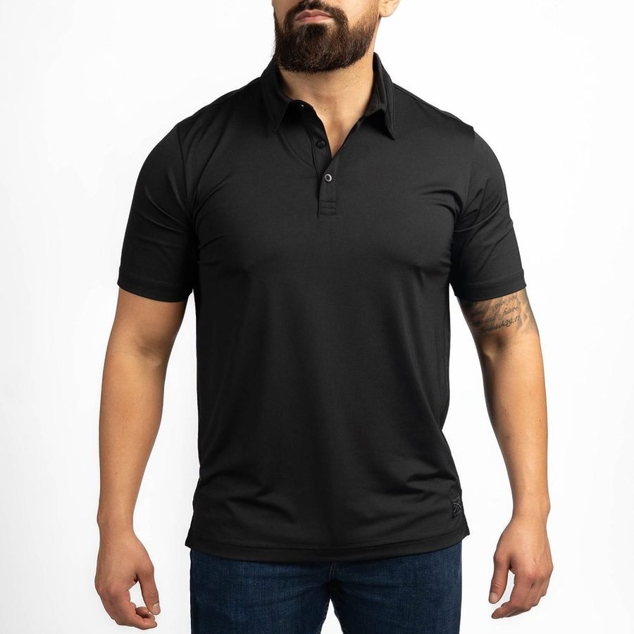 Men's Polo - Black – Grunt Style, LLC