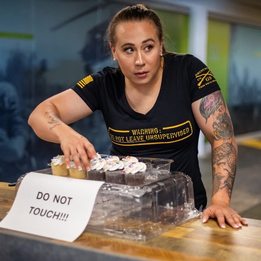 Women's Needs Supervision V-Neck T-Shirt - Black – Grunt Style, LLC