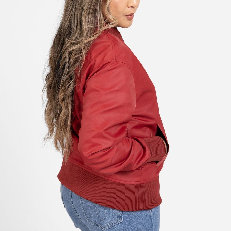 Women's Stealth Bomber Jacket - Red Plum – Grunt Style, LLC