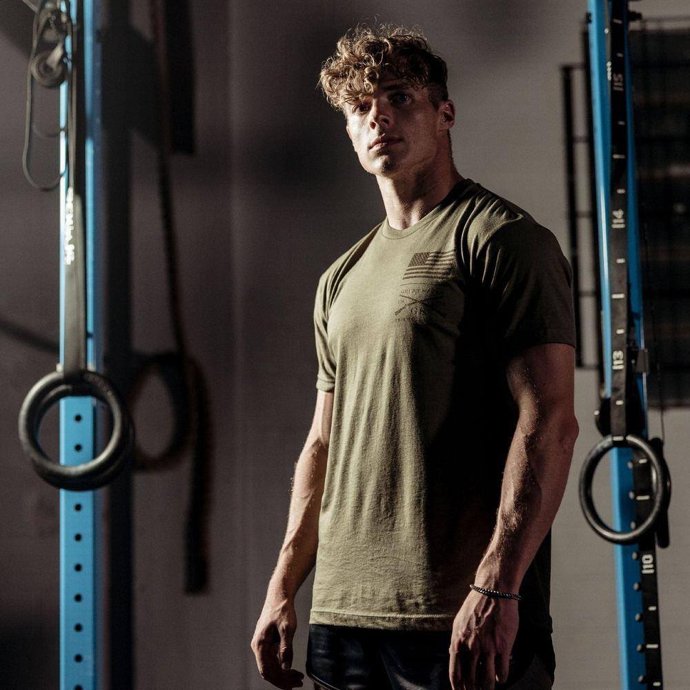 Workout Shirt | Strength Through Suffering - Patriotic Clothing – Grunt ...