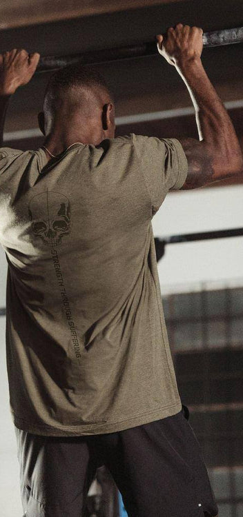 Workout Shirt | Strength Through Suffering - Patriotic Clothing – Grunt ...