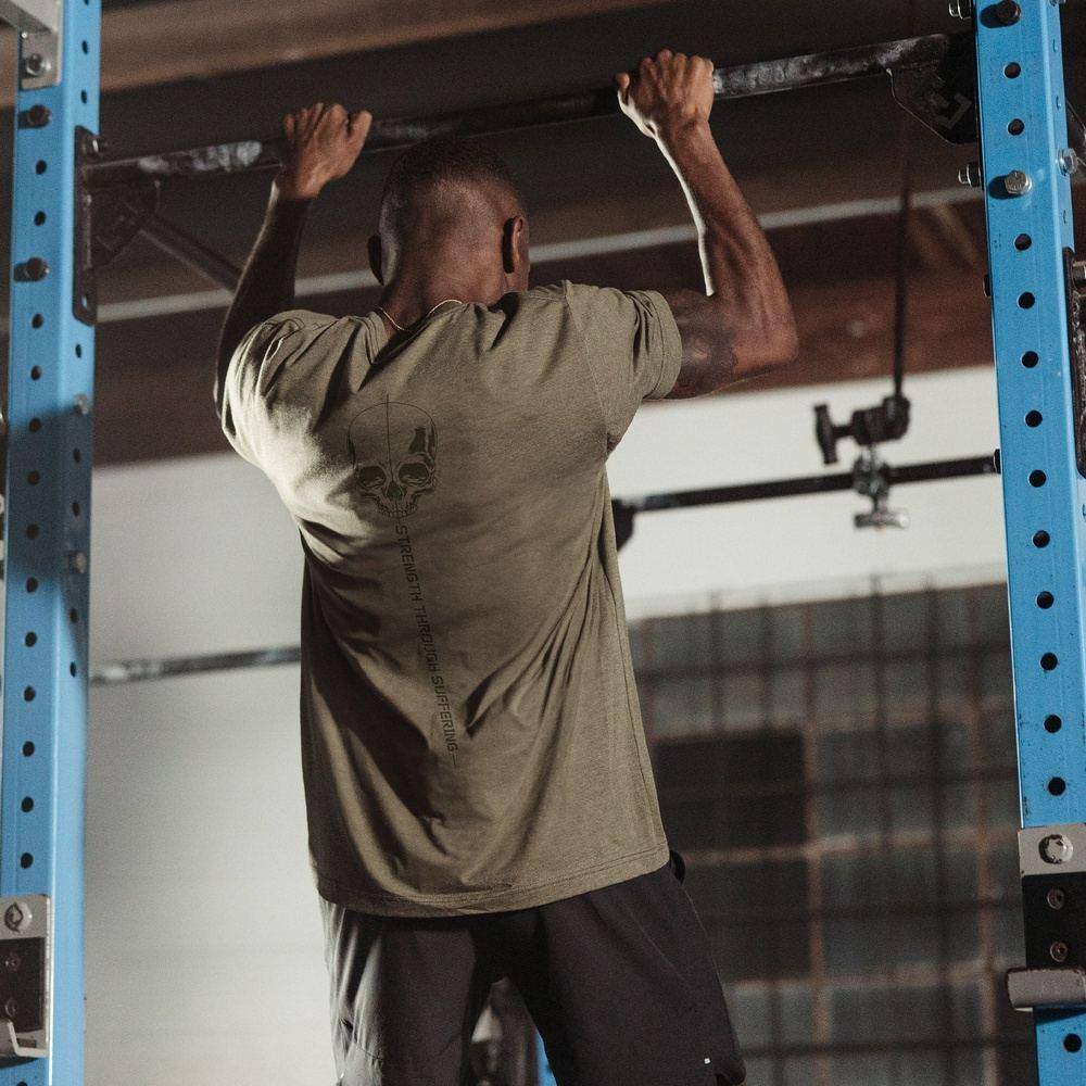 Workout Shirt | Strength Through Suffering - Patriotic Clothing – Grunt Style, LLC