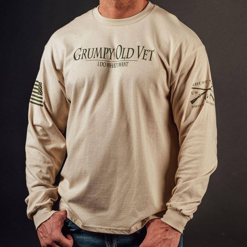 Veteran Apparel - Grumpy Old Vet Long Sleeve – Grunt Style, LLC
