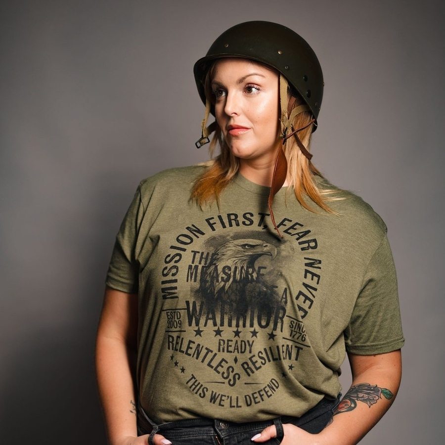 Women's Mission First Boyfriend Fit T-Shirt - Military Green – Grunt ...