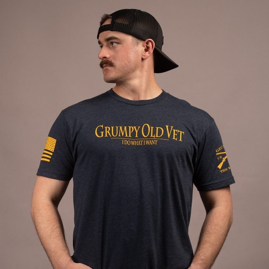 Grumpy Old Vet T-Shirt - Midnight Navy – Grunt Style, LLC