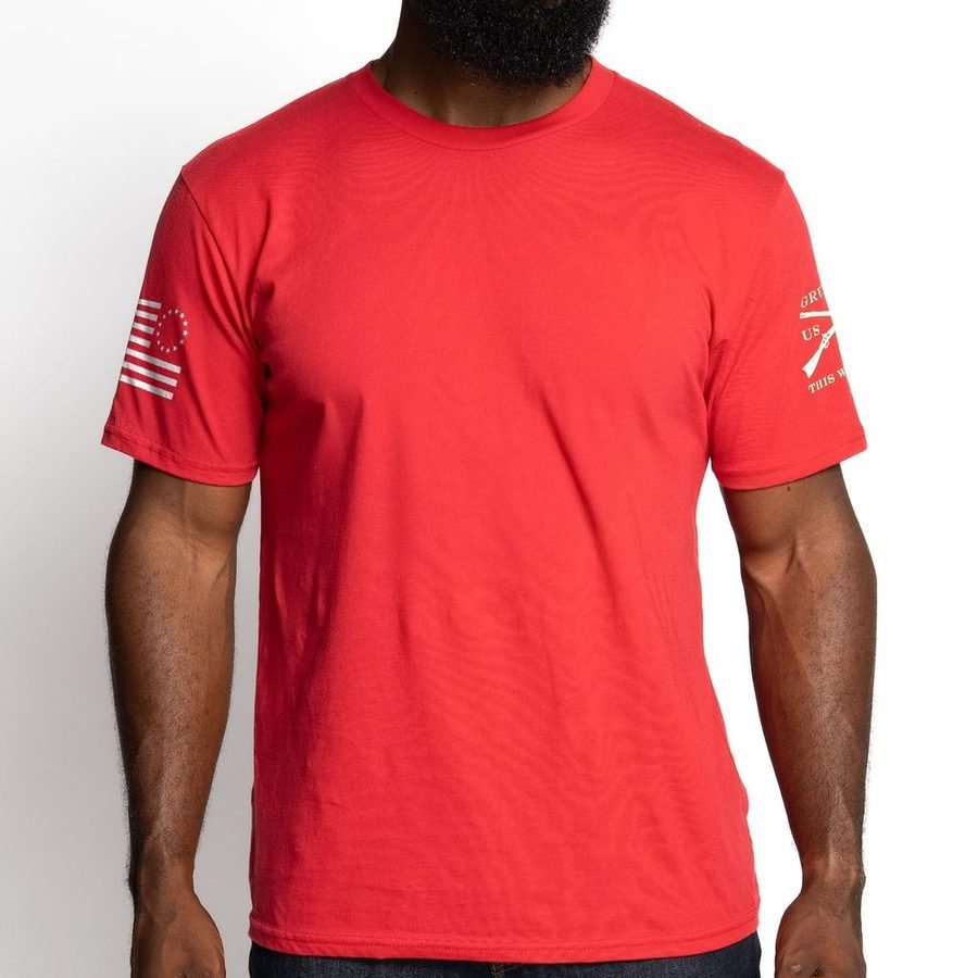 Betsy Ross Basic T-Shirt - Red – Grunt Style, LLC