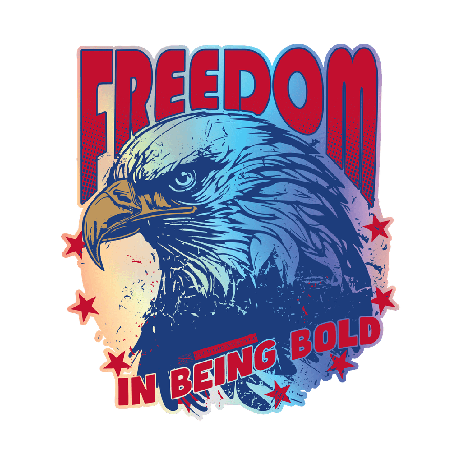 2024 February Club Sticker - Freedom in Being Bold – Grunt Style, LLC