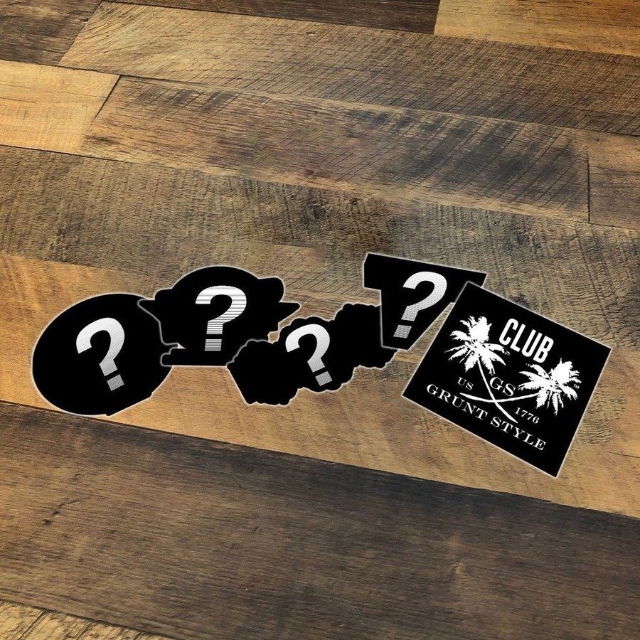 Mystery Club Grunt Style Sticker - 5 Pack – Grunt Style, LLC