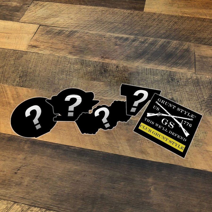 Mystery Club Grunt Style Sticker - 5 Pack – Grunt Style, LLC