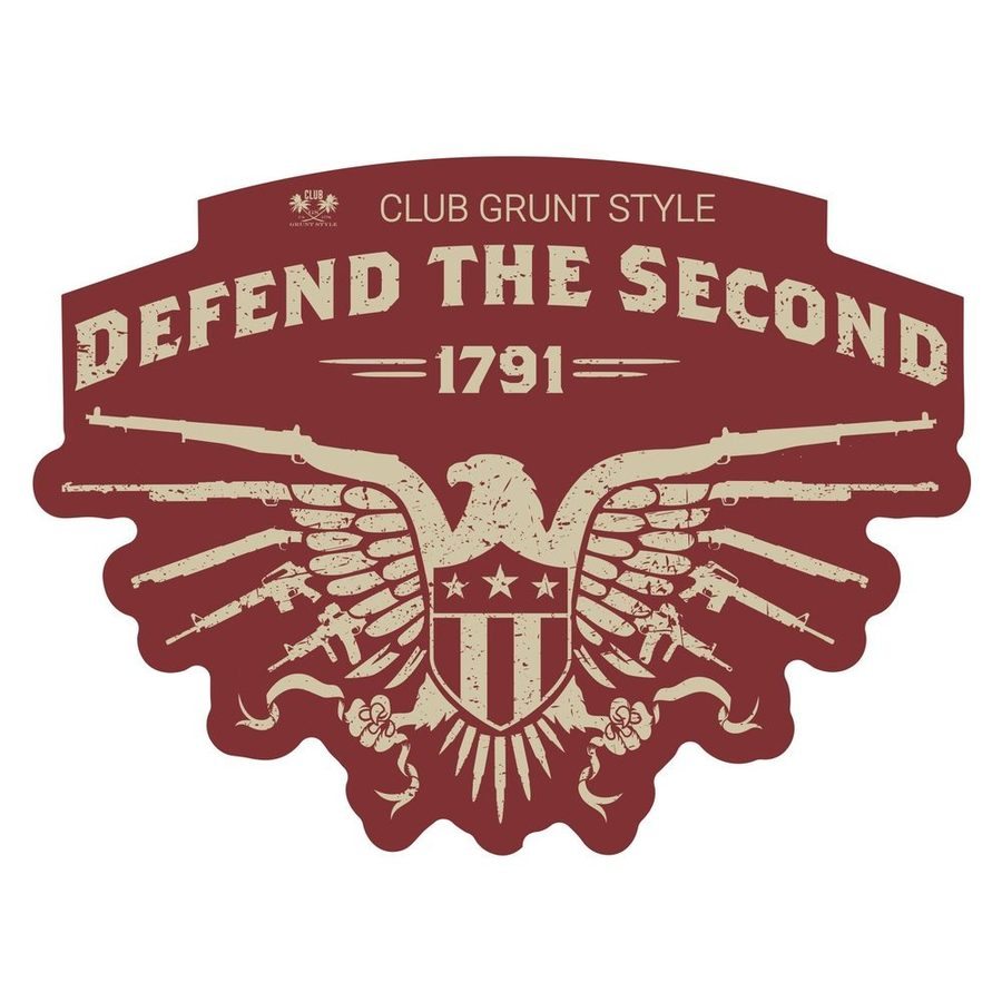 2025 September Club Sticker - Defend The Second – Grunt Style, LLC