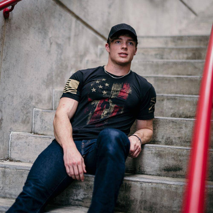 Men's Patriotic Shirt - American Reaper Flag – Grunt Style, LLC