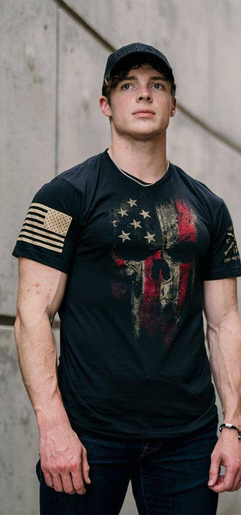 Men's Patriotic Shirt - American Reaper Flag – Grunt Style, LLC