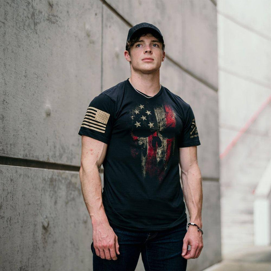 Men's Patriotic Shirt - American Reaper Flag – Grunt Style, LLC