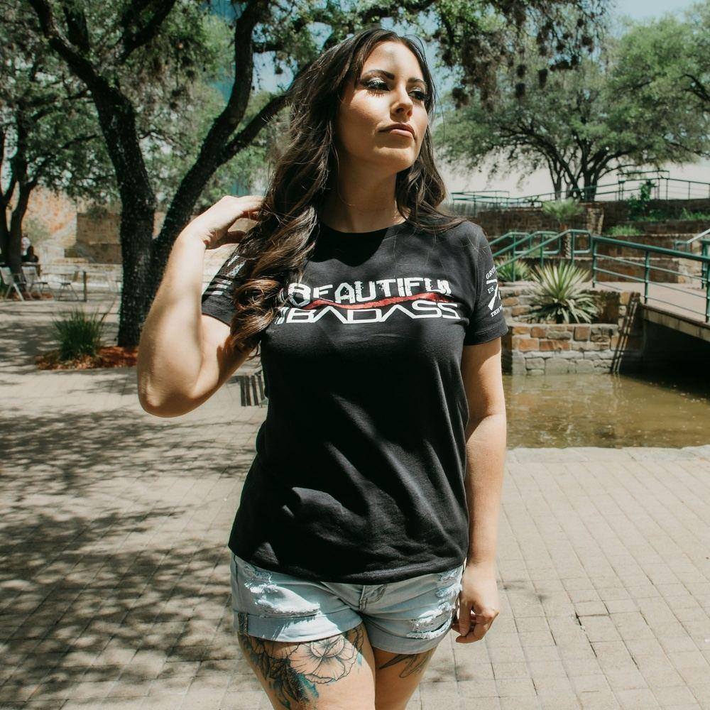 Patriotic Tops for Women | Beautiful Badass Tee – Grunt Style, LLC