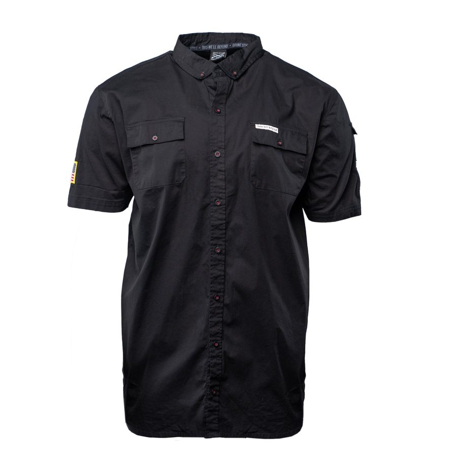 Men's Garage Button Down - Black – Grunt Style, LLC