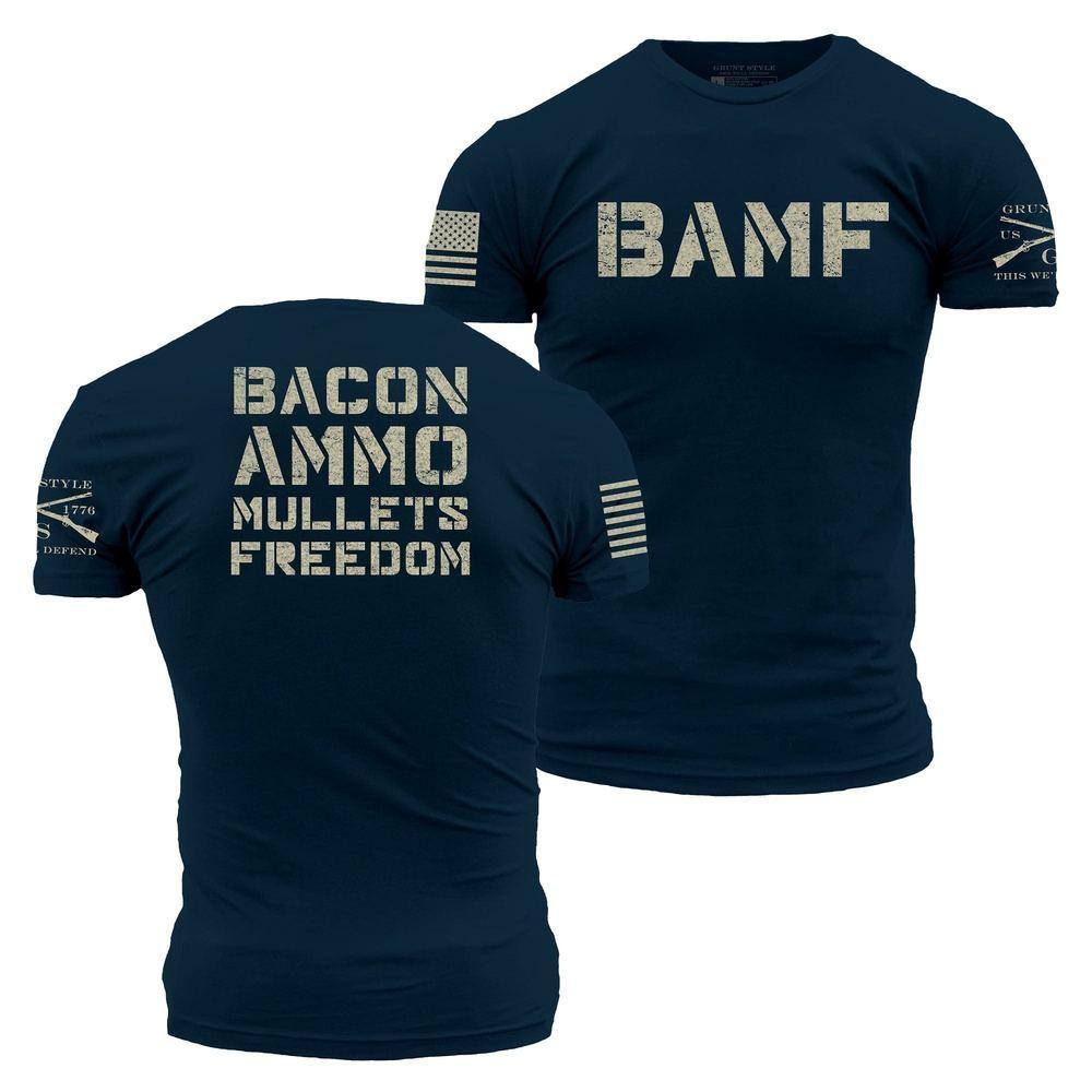 BAMF Men's T-Shirt - Patriotic Apparel – Grunt Style, LLC